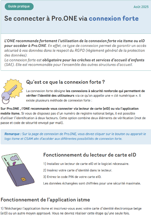 Accès et connexion au portail Pro.ONE - PRO.DIG.E