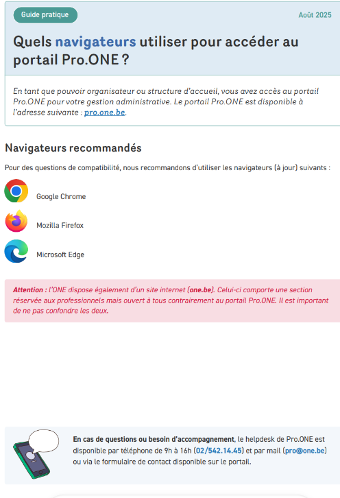 Accès et connexion au portail Pro.ONE - PRO.DIG.E